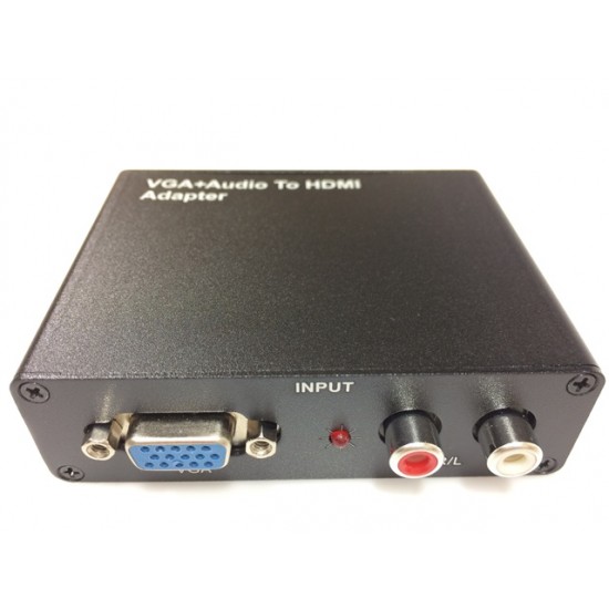 Convertidor Vga + audio a HDMI 1280 x 1024p (analogo a digital)